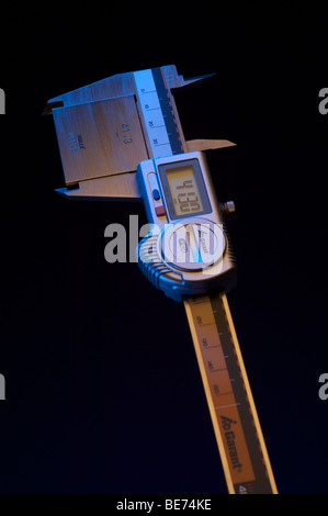 Caliper with a calibration block Stock Photo - Alamy