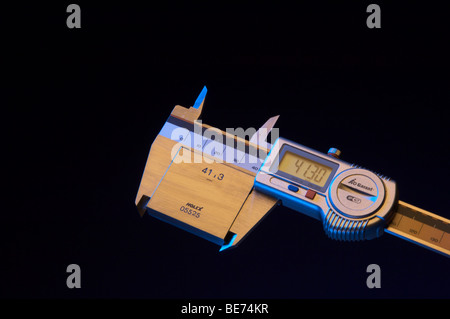 Caliper with a calibration block Stock Photo - Alamy
