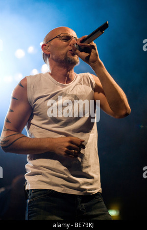 German singer and musician Thomas D performing live in the Swiss Life ...