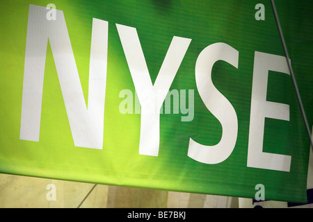 New York Stock Exchange Euronext logo displayed in the New York Stock ...