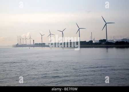 Wind Turbines, Hook of Holland, Rotterdam, Netherlands, Europe Stock ...