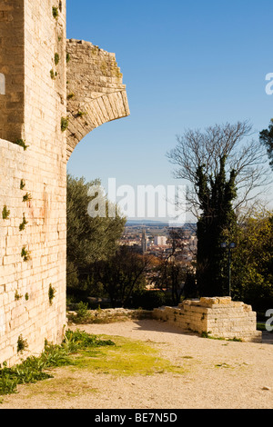 la Tour Magne, "the Great Tower", a ruined Roman tower on Mont Cavalier ...