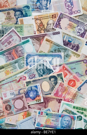 Collection of world currencies Stock Photo - Alamy
