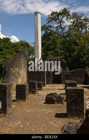 Kenya, Kilifi, Mnarani Ruins, tomb detail Stock Photo - Alamy