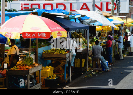 Grenada St. George’s Market Square,produce fruit fruits vegetable ...