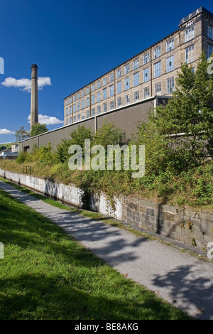 The Spa Mill buildings at Slaithwaite in the Colne Valley, Huddersfield ...