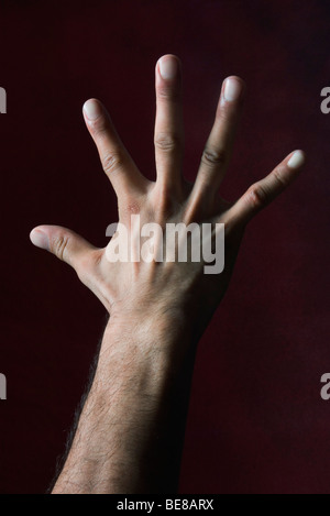 Hands with fingers splayed Stock Photo - Alamy