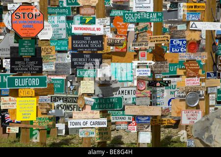 Famous Alaska Highway Sign Post Forest in Watson Lake, Yukon Territory ...