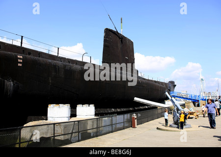 HMS Alliance at the Royal Navy Submarine Museum in Portsmouth Stock ...