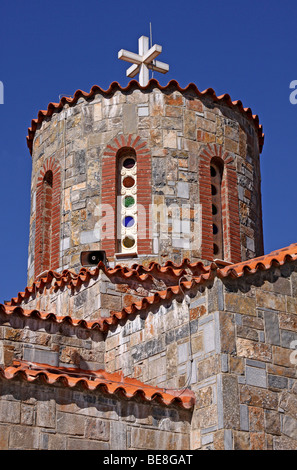 Detail, church, mountain village of Axos, Crete, Greece, Europe Stock ...