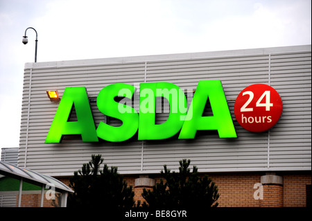Asda supermarket business 24 hour opening sign for lifestyle ...