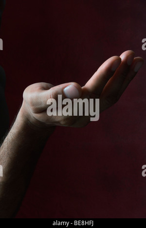 Empty cupped hand Stock Photo - Alamy