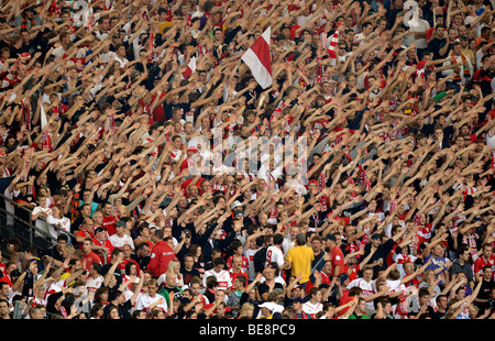 Fanblock VfB Stuttgart, Mercedes-Benz Arena, Stuttgart, Baden ...