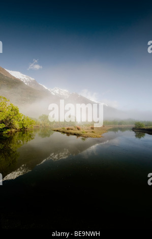 Morning Views of Lake Wakitipu, Kinloch, Southern Otago, South Island ...