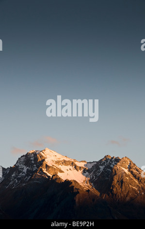 Mountain Peaks, Lake Wakitipu, Kinloch, Southern Otago, South Island ...