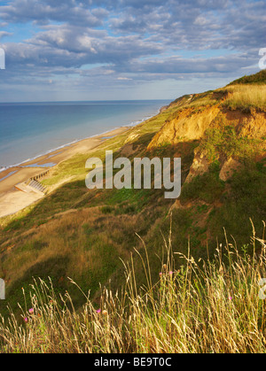 A view of the cliffs at Trimingham on the Norfolk Coast Stock Photo ...