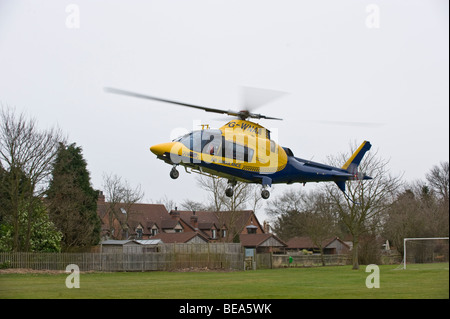 Warwickshire and Northamptonshire Air Ambulance helicopter Stock Photo ...