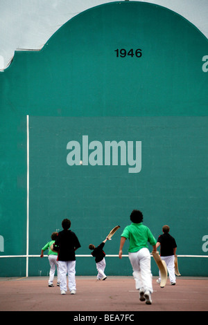 Biarritz (64): Basque Pelota, traditional game (variety of court sports ...