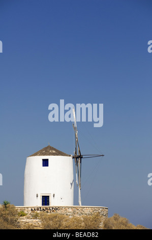 Windmill, Parikia, Paros, Cyclades Islands, Greece Stock Photo - Alamy