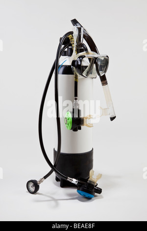 A close-up of aqualung diving equipment on the seashore in Egypt Stock ...