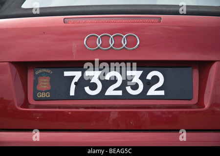 Guernsey car number plates Stock Photo - Alamy