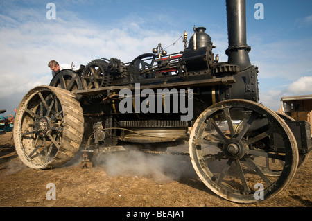 John Fowler steam ploughing engine at blandford steam fair Stock Photo ...