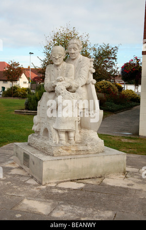 statue of major frank foley highbridge somerset uk Stock Photo - Alamy