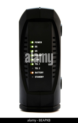 MTA cable modem - Internet and voice in only one equipment Stock Photo ...