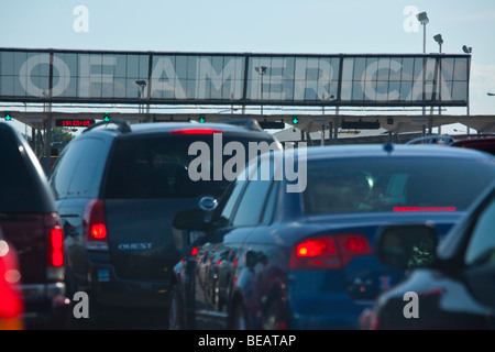 St. Stephan and Montreal Canada and Plattsburgh, New York USA Border ...