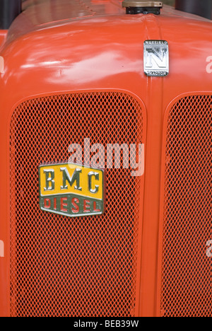 Antique Nuffield tractor at a vintage tractor rally in North East ...