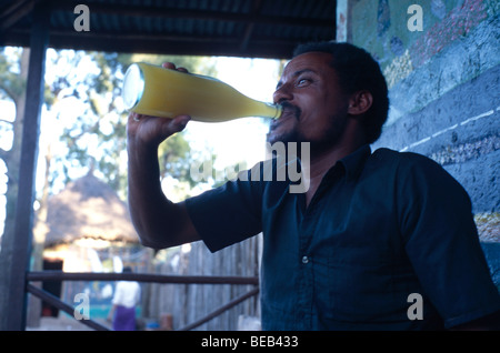 Drinking Tej , Waka. Ethiopia. Tej is a traditional fermented honey ...