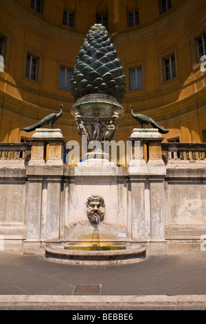 the pine cone statue in the vatican city rome italy Stock Photo - Alamy