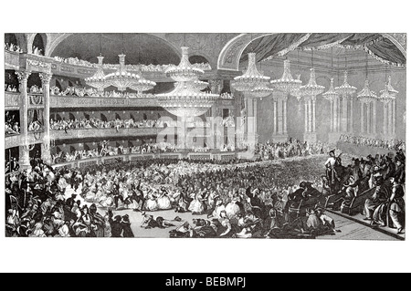 Masked Ball Paris 1800 Stock Photo - Alamy