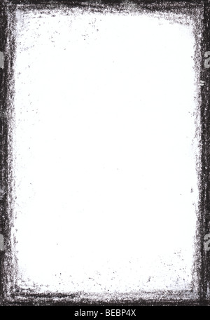black spray paint frame on paper Stock Photo - Alamy