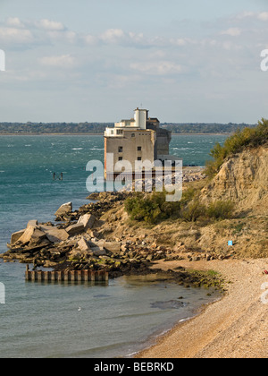 Fort Albert on the Isle of Wight showing building and residents ...