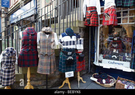 Tartan Shop Edinburgh Scotland UK Stock Photo - Alamy