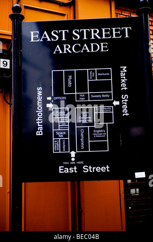 East Street arcade in Brighton, exterior view Stock Photo - Alamy
