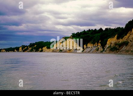 chalkstone cliff, chalkstone cliffs, Missouri River, Nebraska side ...