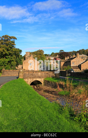Stone bridge over Downham beck, Downham, Lancashire, United Kingdom ...