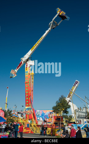 Sideshow Alley rides at the Royal Melbourne Show Stock Photo - Alamy