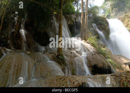 Kuang Xi waterfall near Luang Prabang Laos Stock Photo - Alamy