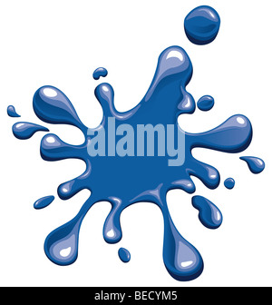 blue paint splash Stock Photo - Alamy