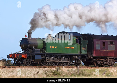 Great Western 4500 Class 2-6-2T 4555 on the Paignton & Dartmouth Steam ...