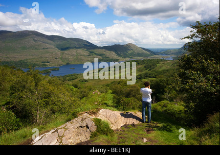 Upper Lake, Macgillycuddy's Reeks, Killarney, Co Kerry, Ireland; Lake ...