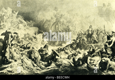 In 480 B.C., the Greek fleet defeated the Persians under Xerxes at ...
