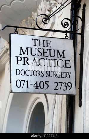 Doctors surgery sign Stock Photo - Alamy