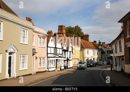 Dedham High Street, Essex, England, Constable Country Stock Photo ...