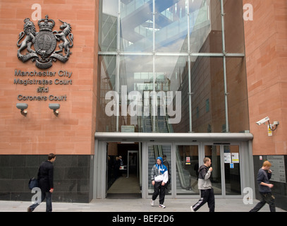 The entrance Manchester Magistrates Court and Coroner's Court near ...