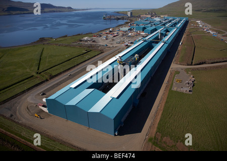 Aluminum Factory, Grundartangi, Hvalfjordur Fjord, Iceland Stock Photo ...