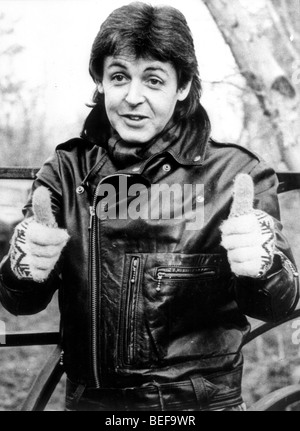 Beatles guitarist PAUL MCCARTNEY, on his farm in Rye, UK Stock Photo ...